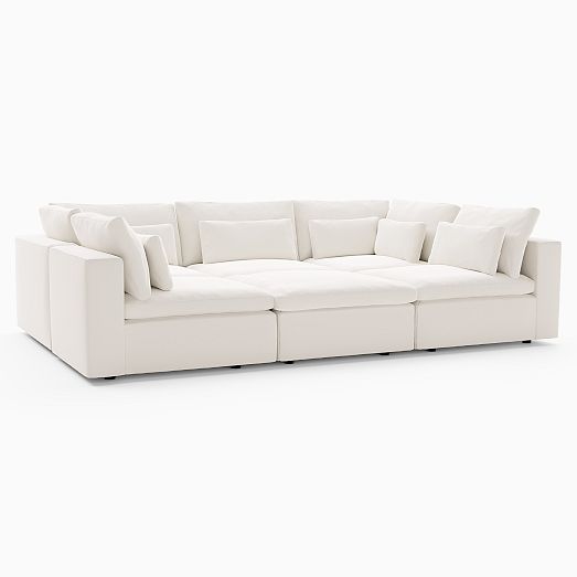Harmony Modular 6-Piece Pit Sectional (121") | West Elm