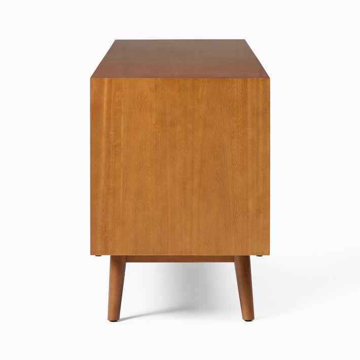 Mid-Century Glass Media Console (72"–80") | West Elm