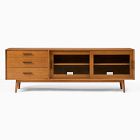 Mid-Century Glass Media Console (72"–80") | West Elm