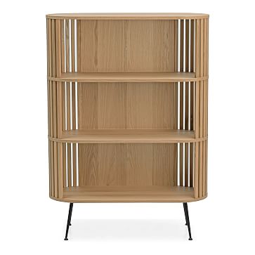 Rounded Wood Slats Shelf | West Elm