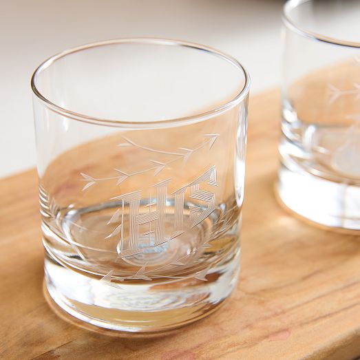 Love & Victory Engraved Couples Glass (Set of 2) | West Elm