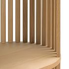 Rounded Wood Slats Shelf | West Elm