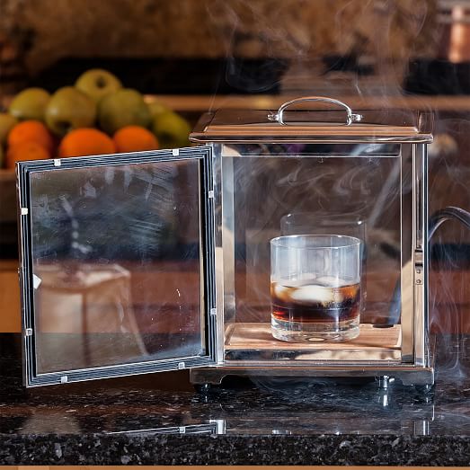 Crafthouse Glass Smoking Box w/ Smoker | West Elm