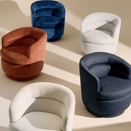 Viv Swivel Chair | West Elm