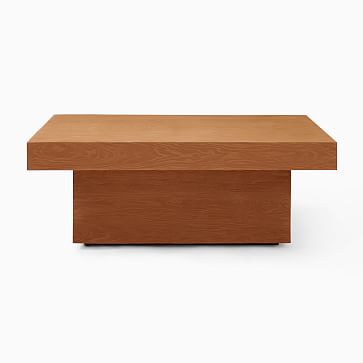 Volume Pedestal Coffee Table - Wood | Modern Living Room Furniture ...