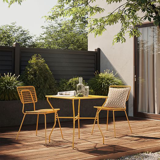 Grand Rapids Chair Co. Opla Outdoor Armless Chair | West Elm