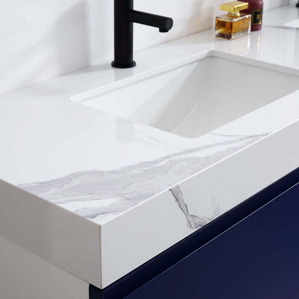 Baylor Floating Double Bathroom Vanity (48"–72") | West Elm