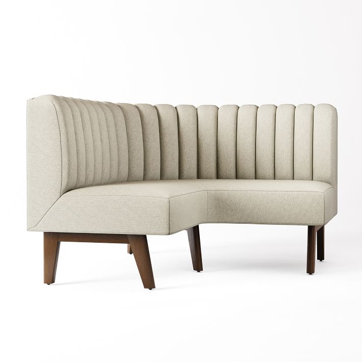 Novak Banquette - Vertical Channel Tufting | West Elm