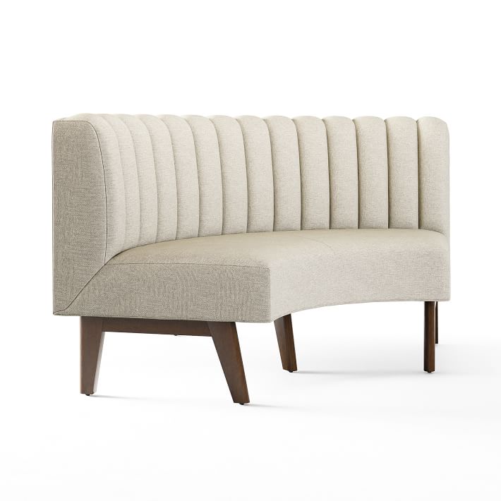 Novak Banquette - Vertical Channel Tufting | West Elm