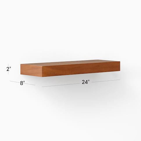 Volume Floating Shelves - Cool Walnut | West Elm