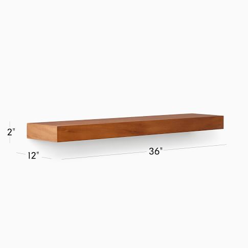 Volume Floating Shelves - Cool Walnut | West Elm