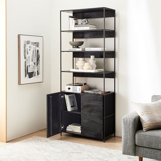 Industrial Modular Open & Closed Storage (33") | West Elm