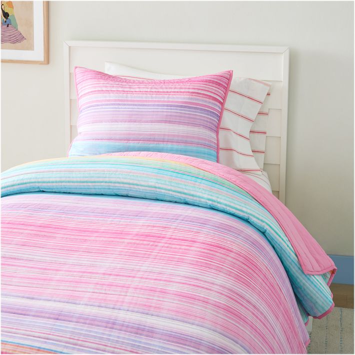 Striated Ombre Quilt | West Elm