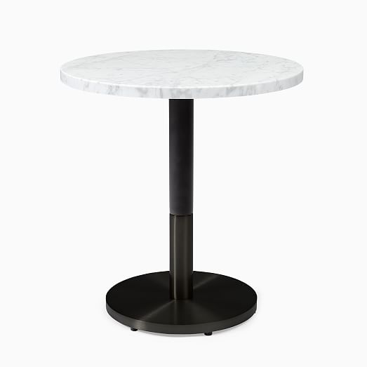 Orbit Continental Tea Height Round Table - Marble | West Elm