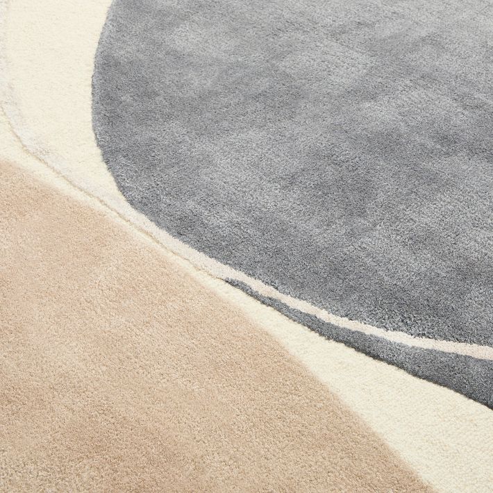 Rounded Modern Form Rug | West Elm