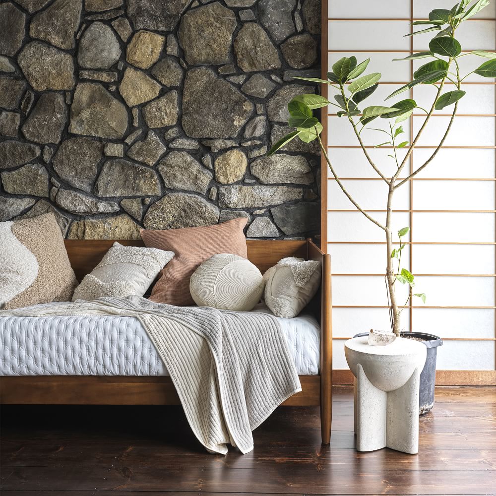 Monti Lava Stone Side Table (14.5") | West Elm