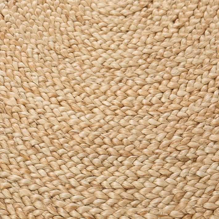 Chunky Braided Jute Round Rug | West Elm