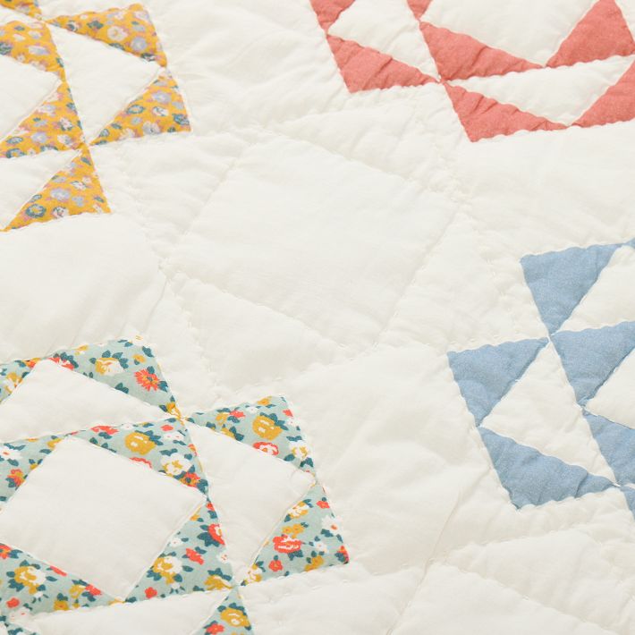 Misha & Puff Patchwork Triangle Quilt & Shams | West Elm