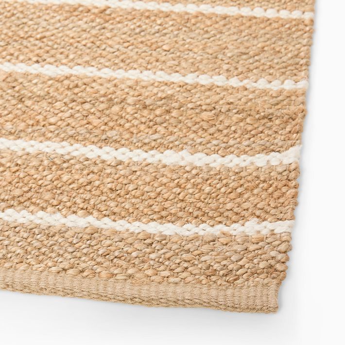 Graduated Stripe Jute Rug | West Elm
