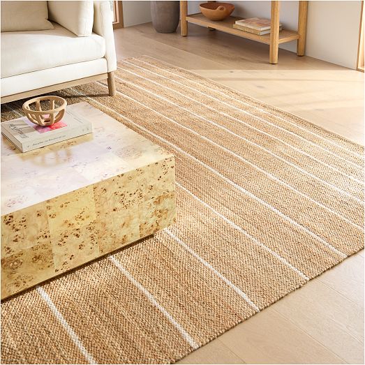 Graduated Stripe Jute Rug | West Elm