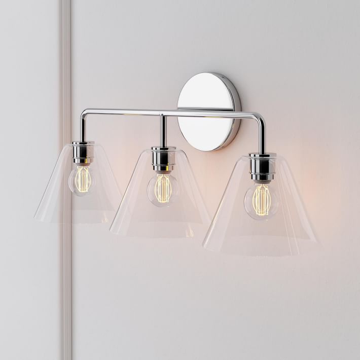 Sculptural 3-Light Cone Sconce | West Elm