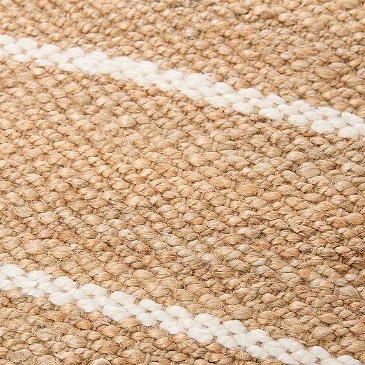 Graduated Stripe Jute Rug | West Elm