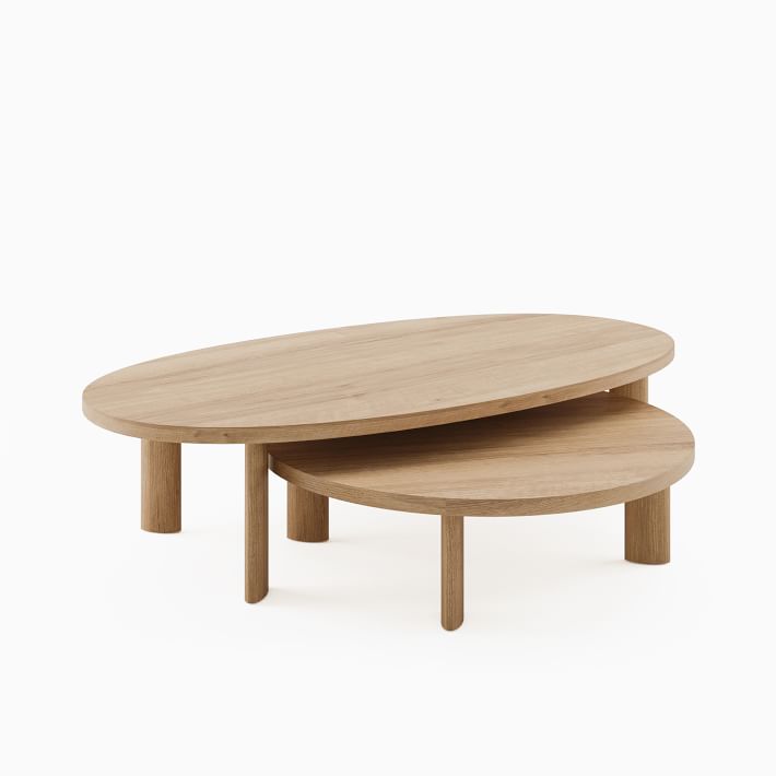 Boardwalk Oval Nesting Table | West Elm