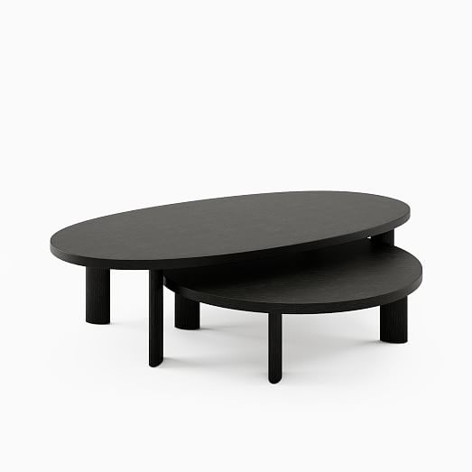 Boardwalk Oval Nesting Table | West Elm