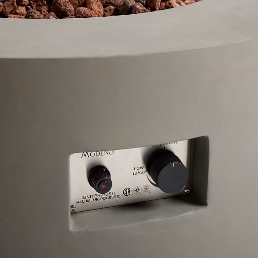 Round Outdoor Fire Table | West Elm