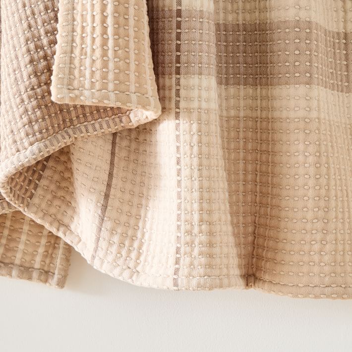 Double Cloth Plaid Throw | West Elm