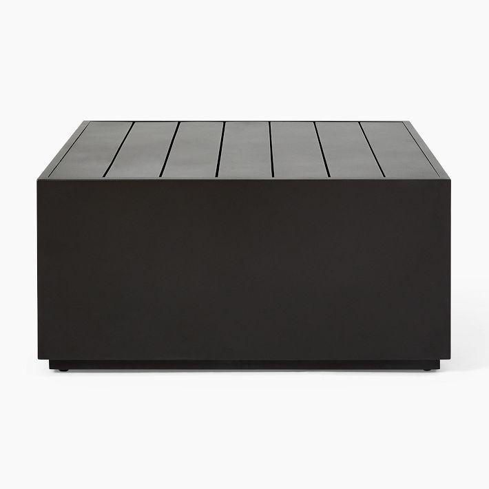 Volume Aluminum Outdoor Square Coffee Table (36") | West Elm