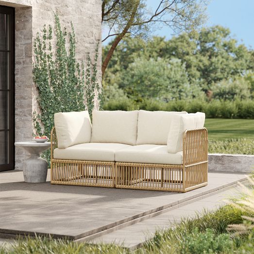Tulum Outdoor 2-Piece Modular Sofa (68") | West Elm