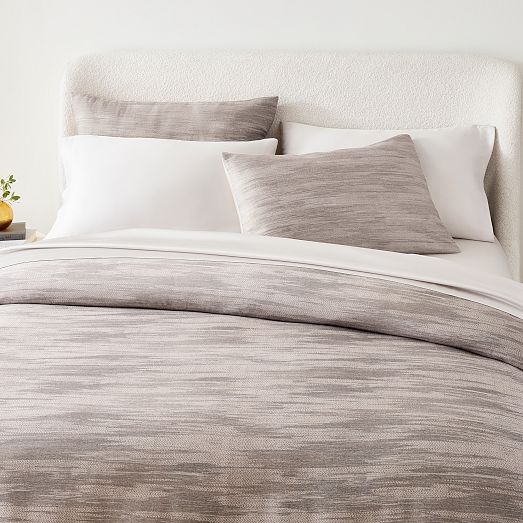 Silky Tencel™ Striated Duvet Cover And Shams West Elm
