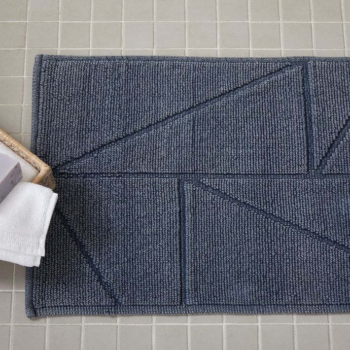 Triangle Sculpted Bath Mat | West Elm