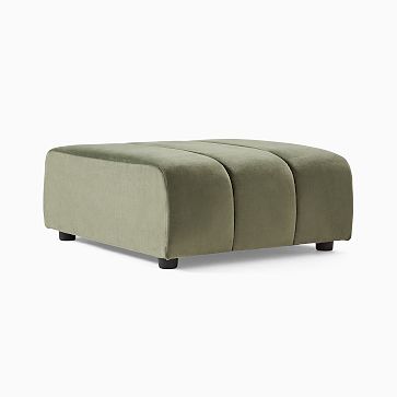 Avalon Channeled Ottoman | West Elm