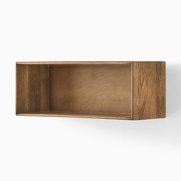 Anton Open & Closed Floating Storage Cubbies (32") | West Elm