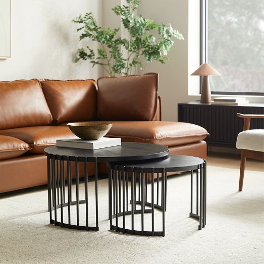 Spoke Nesting Coffee Tables | West Elm