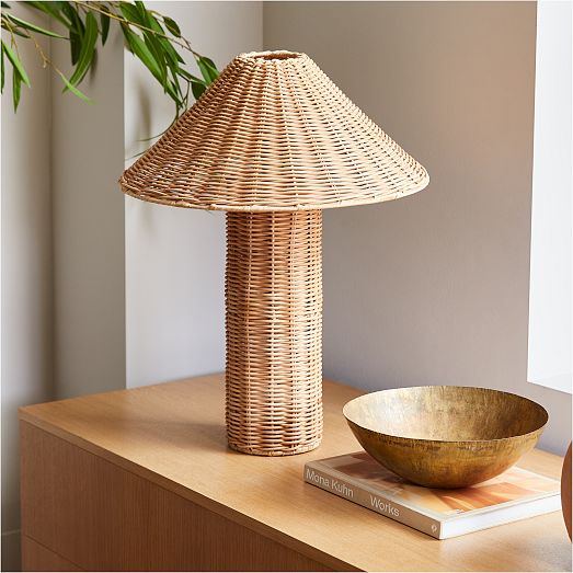 Amelia Woven Table Lamp (25") | West Elm