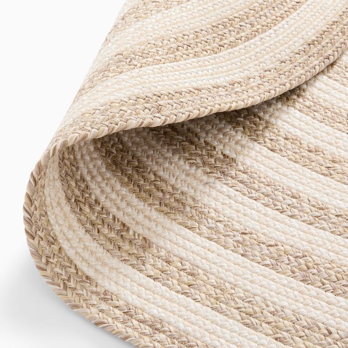 Striped Oblong Indoor/Outdoor Rug | West Elm