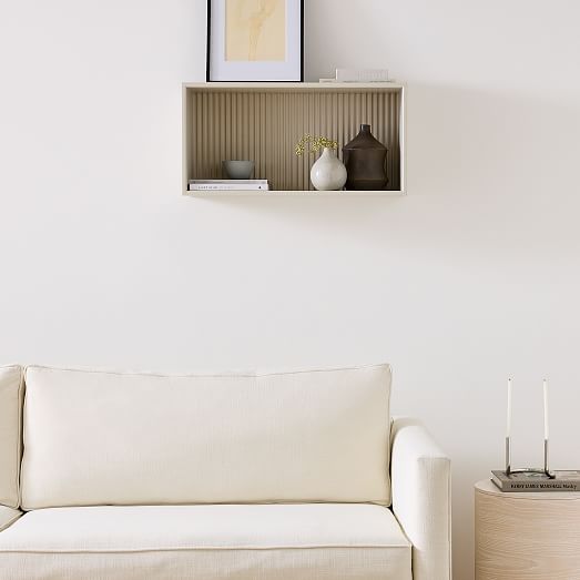 Quinn Open & Closed Floating Storage Cubby (28") | West Elm