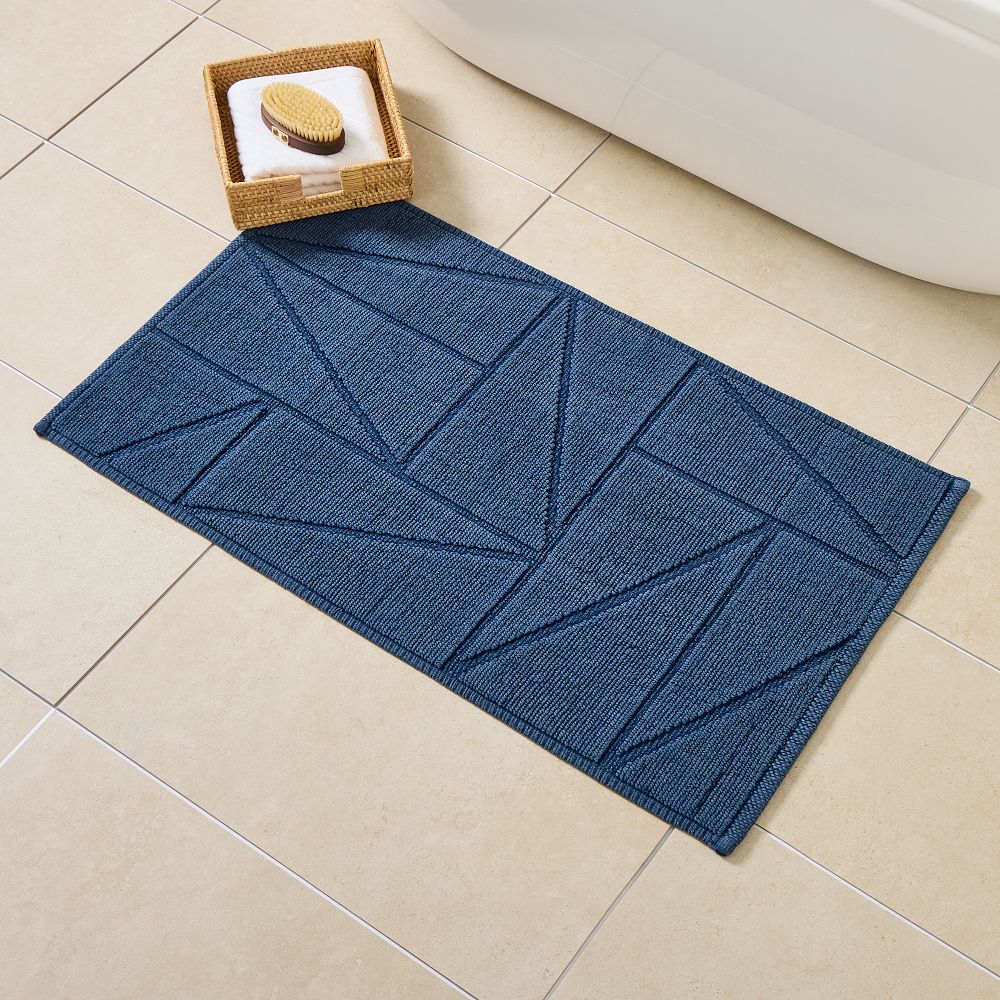 Triangle Sculpted Bath Mat | West Elm