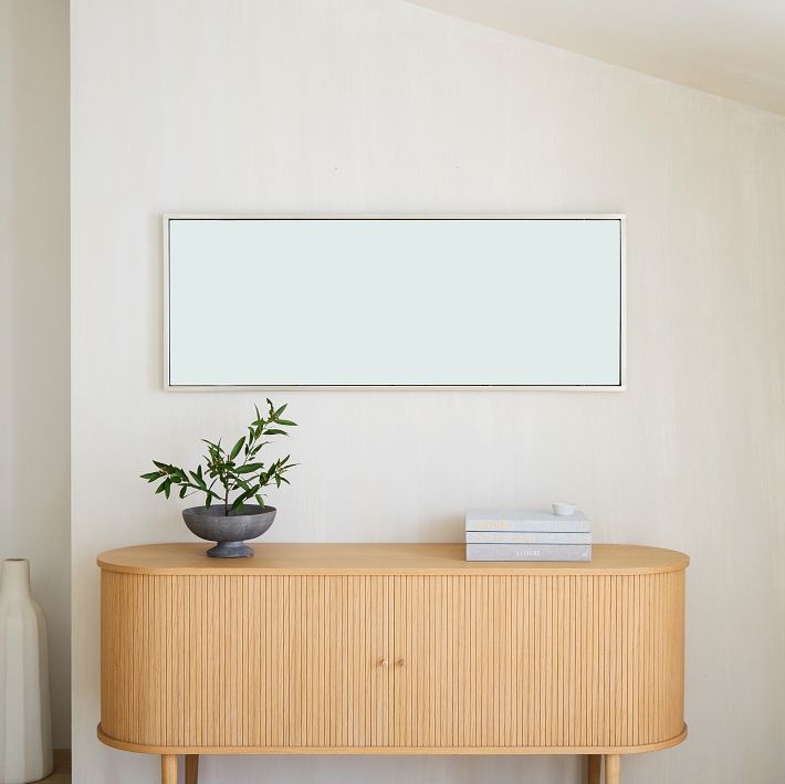 Metal Framed Long Rectangle Wall Mirror - 52"W x 20"H | West Elm