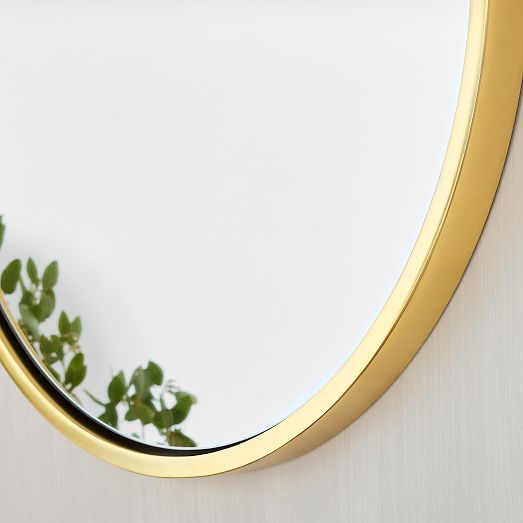 Metal Frame Round Mirror | West Elm