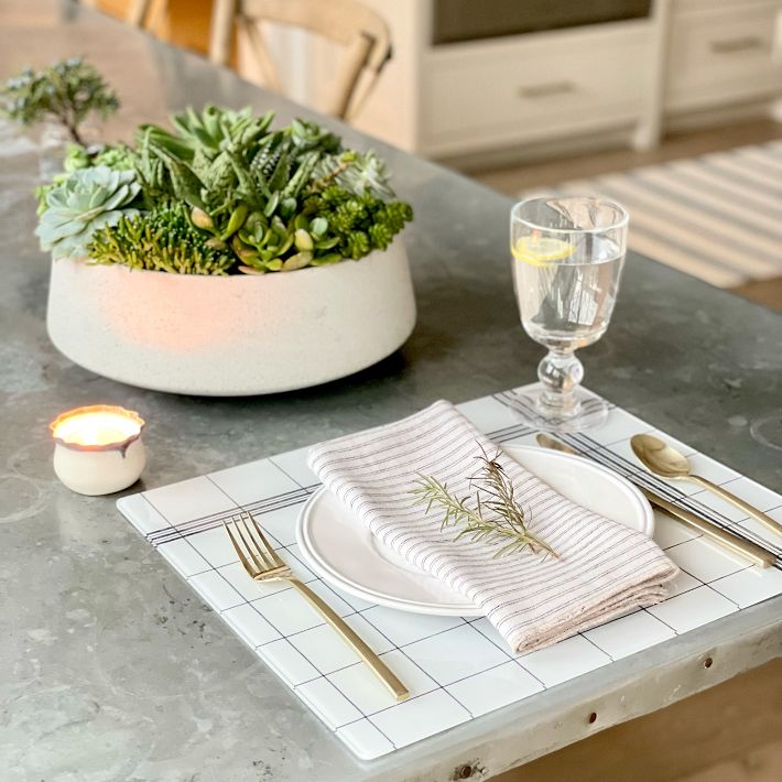 Proper Table Miller French Check Placemat | West Elm