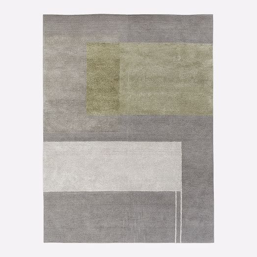Colorblock Shine Rug | West Elm