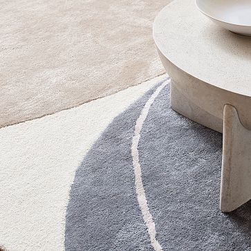 Rounded Modern Form Rug | West Elm
