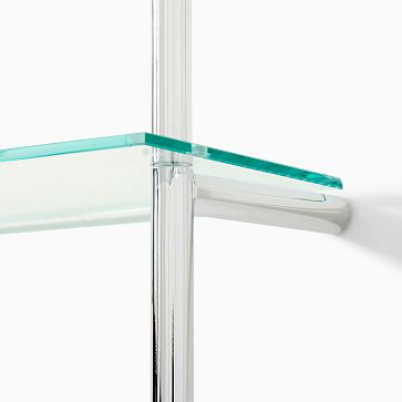 Modern Overhang Triple Glass Bathroom Shelf | West Elm
