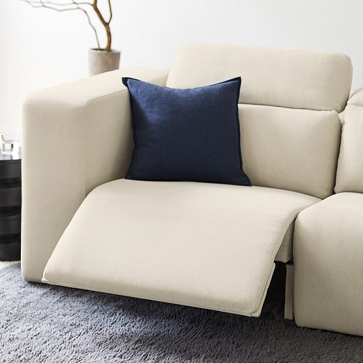 Leo Motion Reclining 3-Piece Reversible Chaise Sectional (125") | West Elm