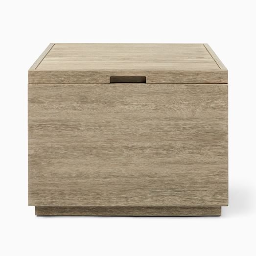 Volume Outdoor Square Storage Side Table (26") | West Elm