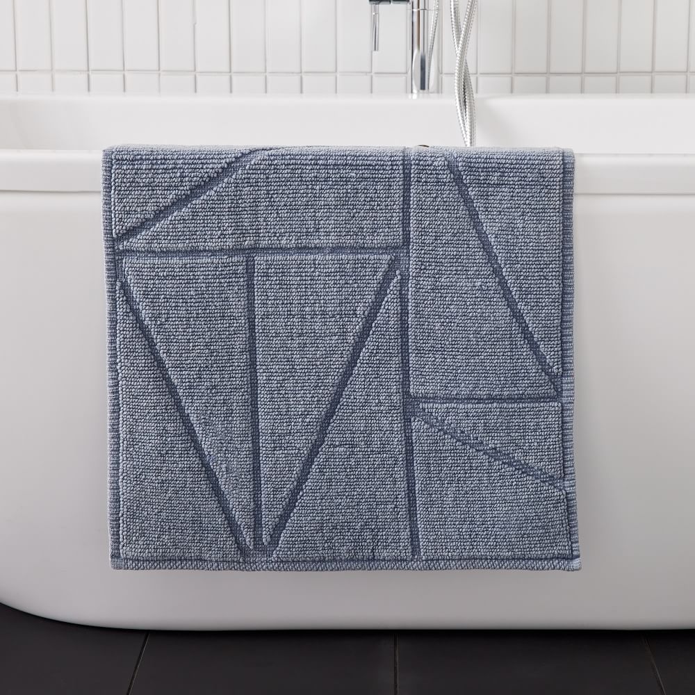 Triangle Sculpted Bath Mat | West Elm